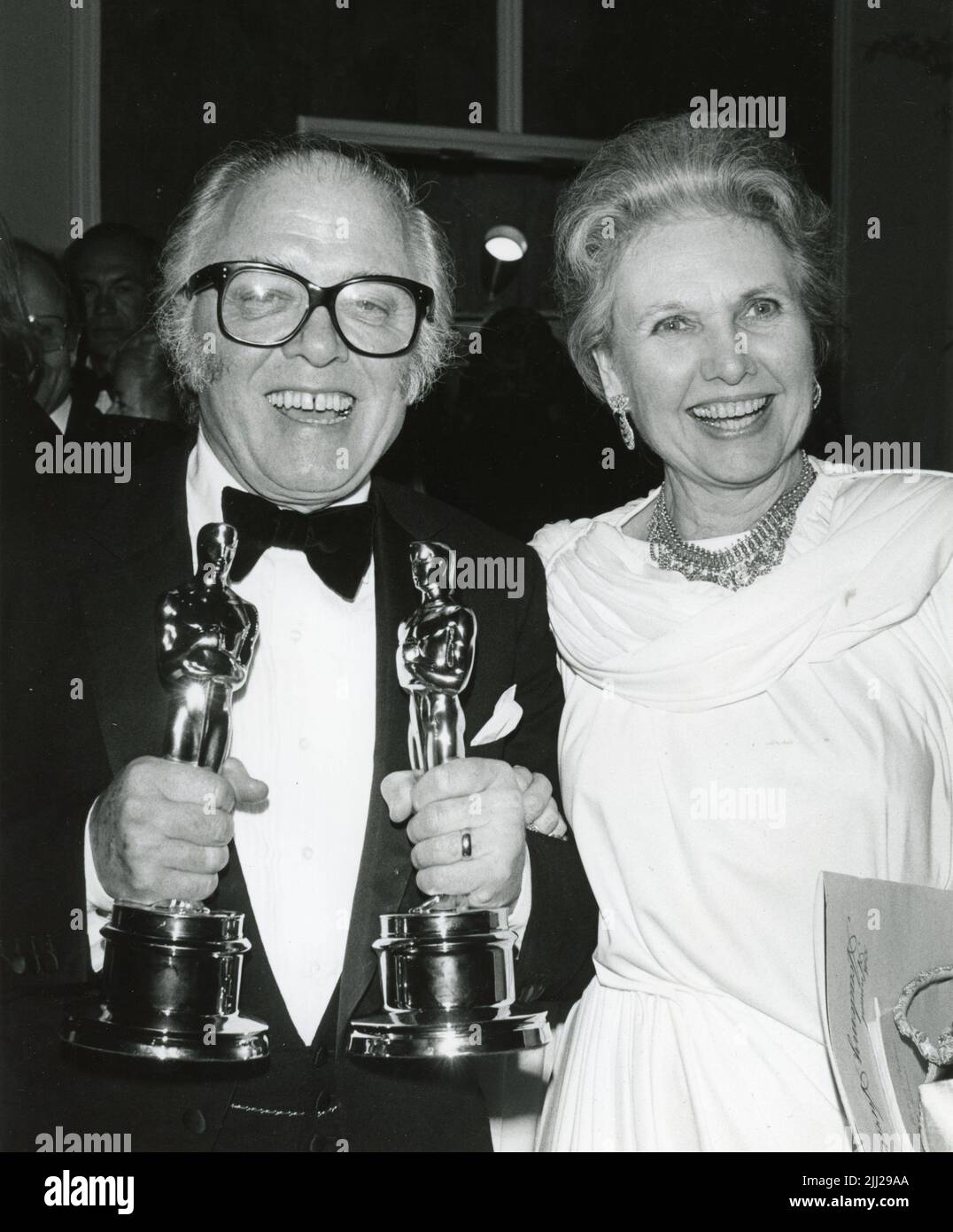 Los Angeles.CA.USA. LIBRARY. Richard Attenborough and wife Sheila Sim ...