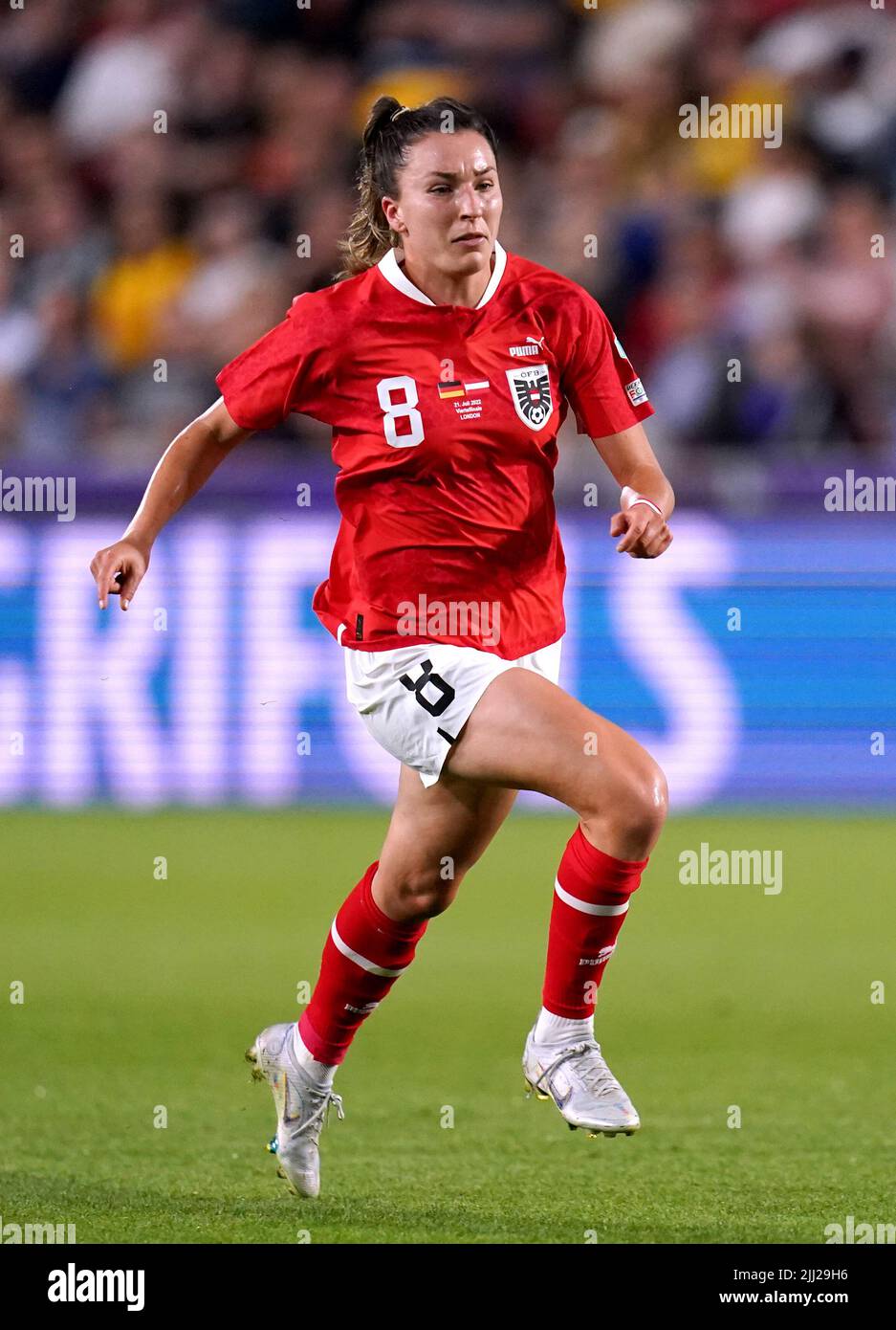 Austria's Barbara Dunst during the UEFA Women's Euro 2022 quarter-final ...