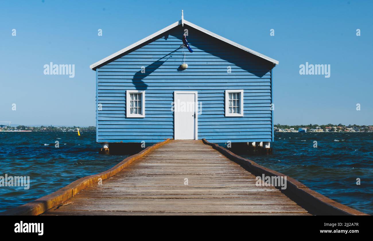 Crawley Edge Boat shed in Perth Australia Stock Photo - Alamy