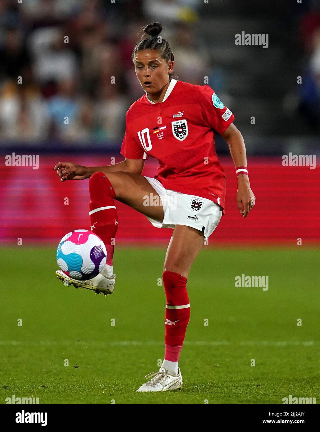 Austria's Laura Feiersinger during the UEFA Women's Euro 2022 quarter ...