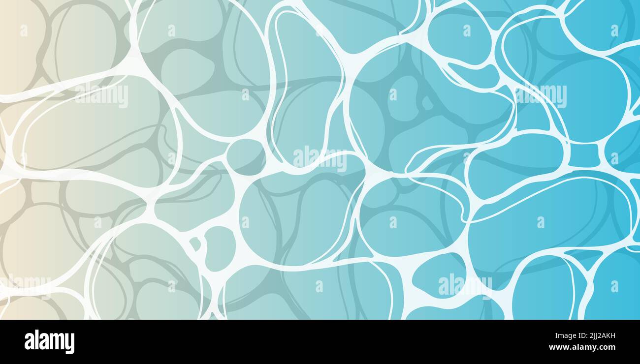 blue sea illustration background water banner Stock Photo - Alamy