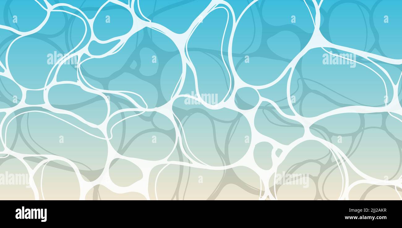 blue sea illustration background water banner Stock Photo - Alamy