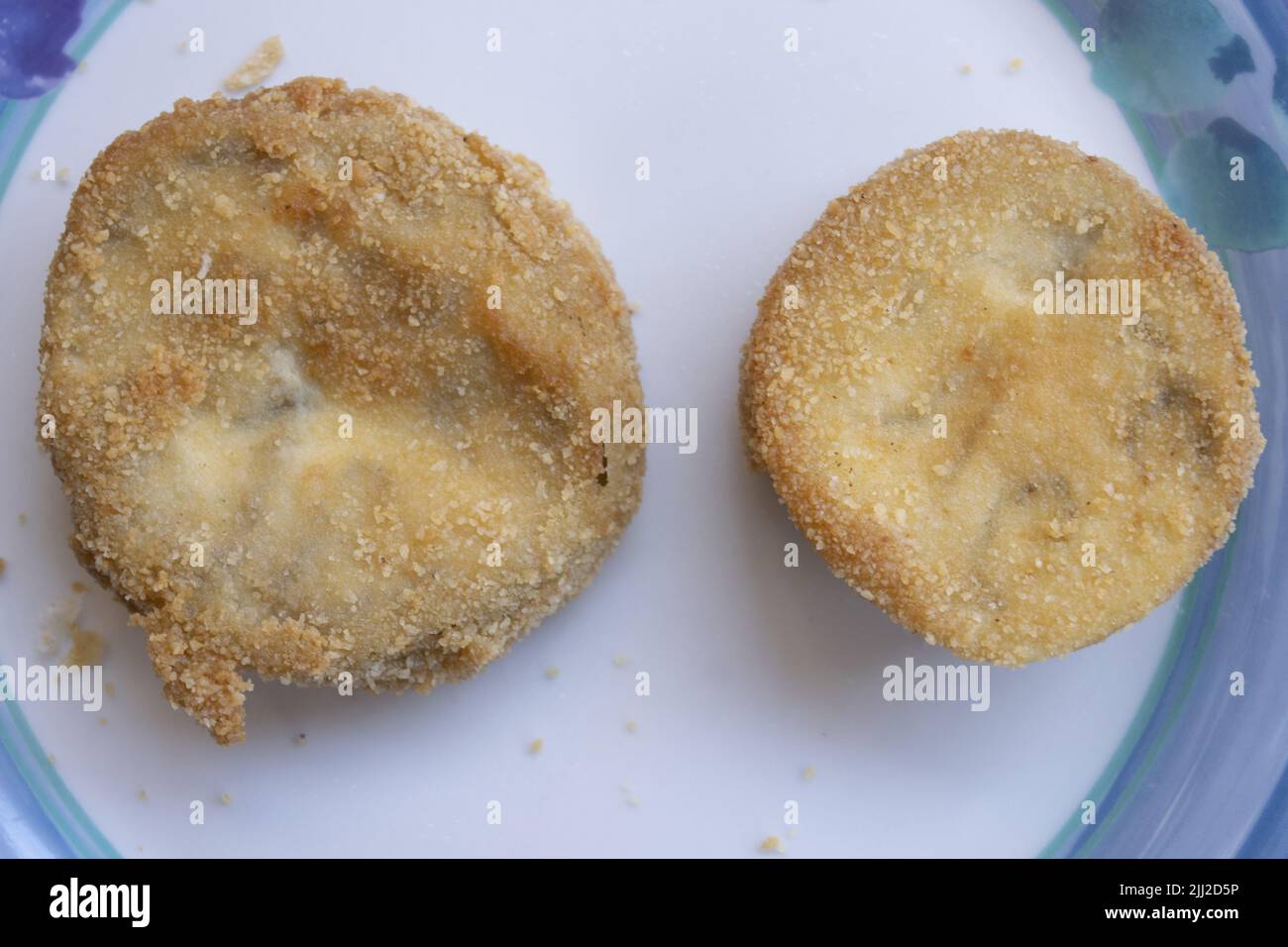 eggplants carriage made with a sandwich of eggplants filled with ...