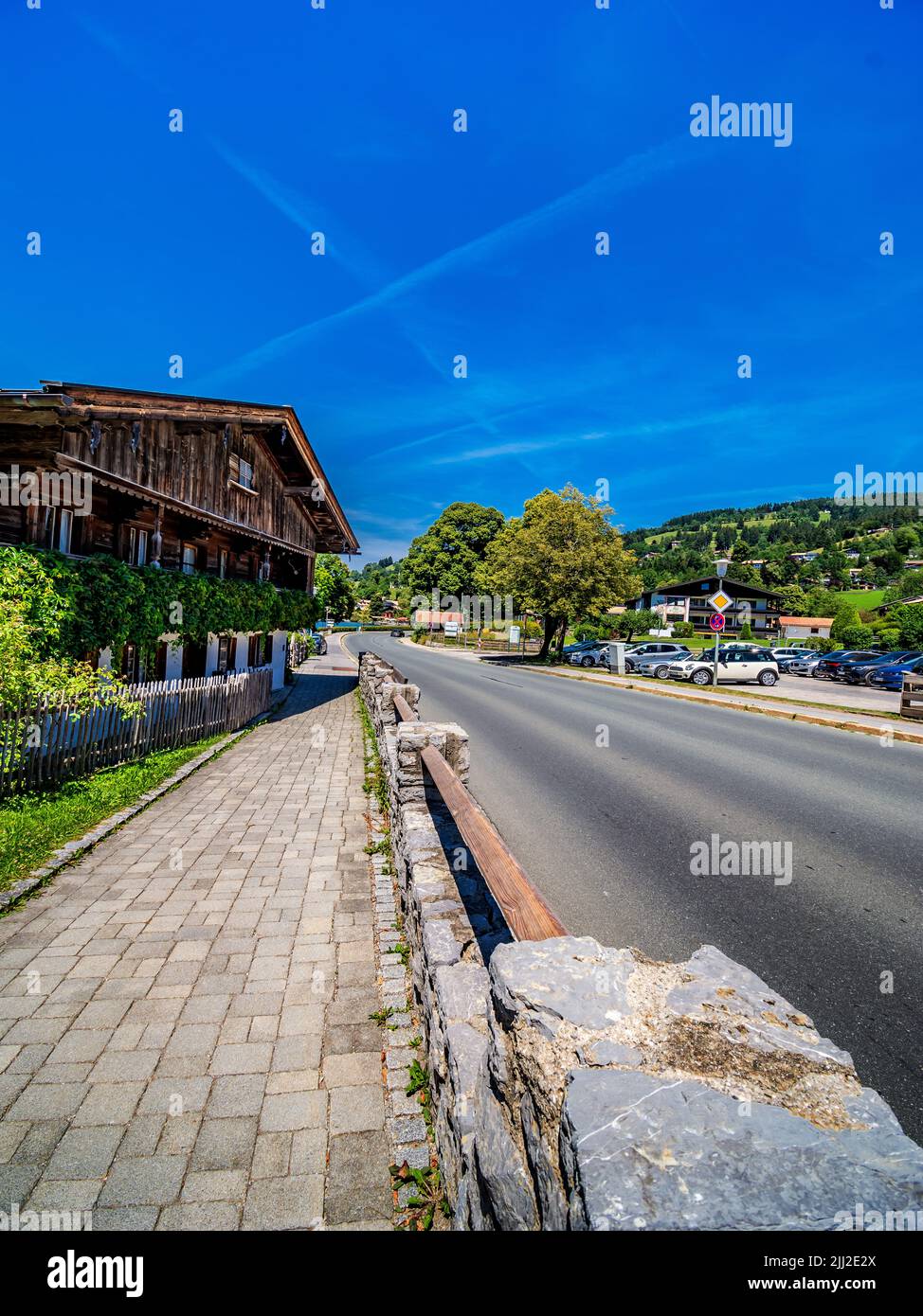 BAVARIA : Main road through Schliersee Stock Photo - Alamy