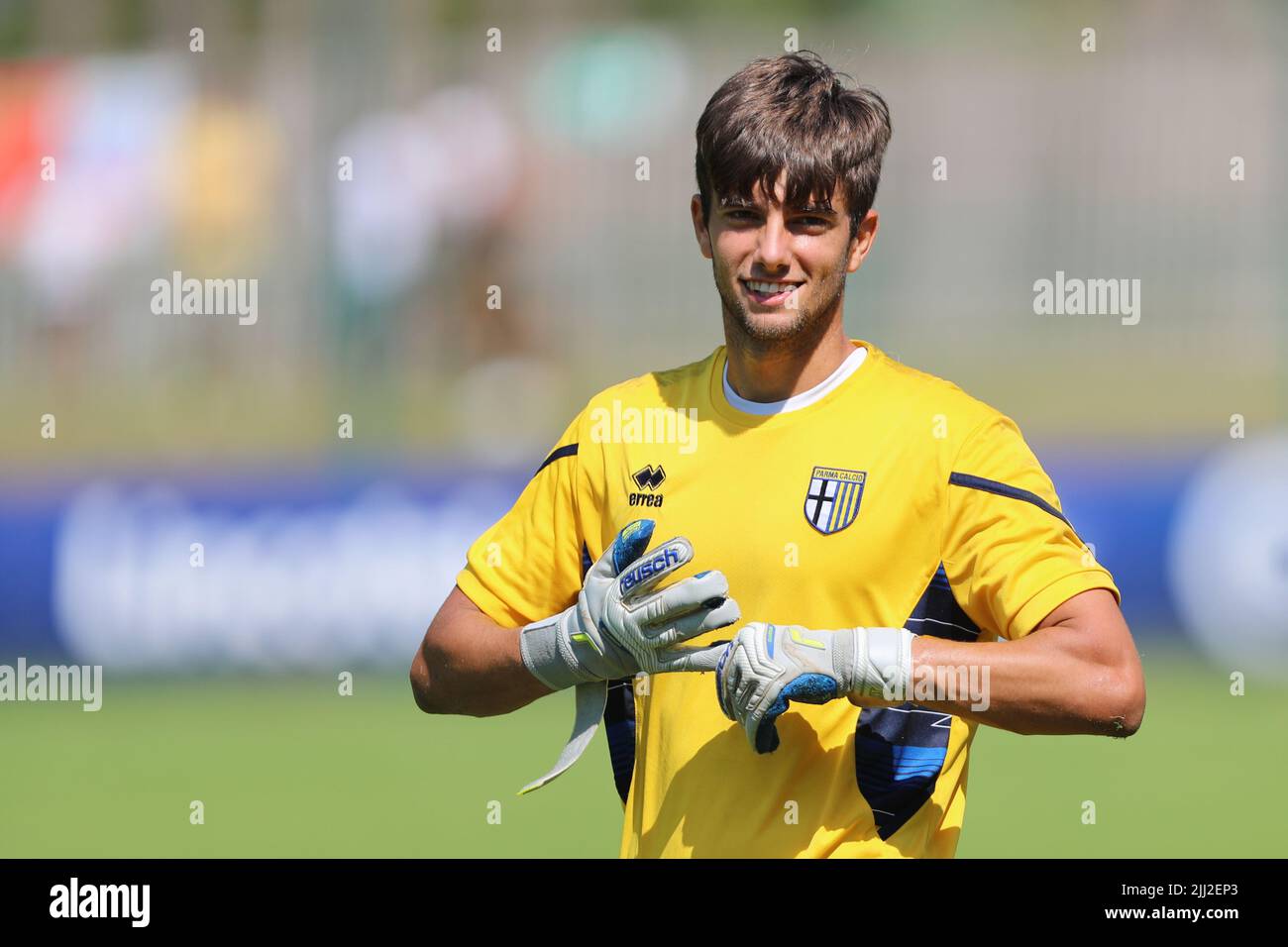 Pinzolo, Italy. 22nd July, 2022. Edoardo Corvi of Parma Calcio looks on ...