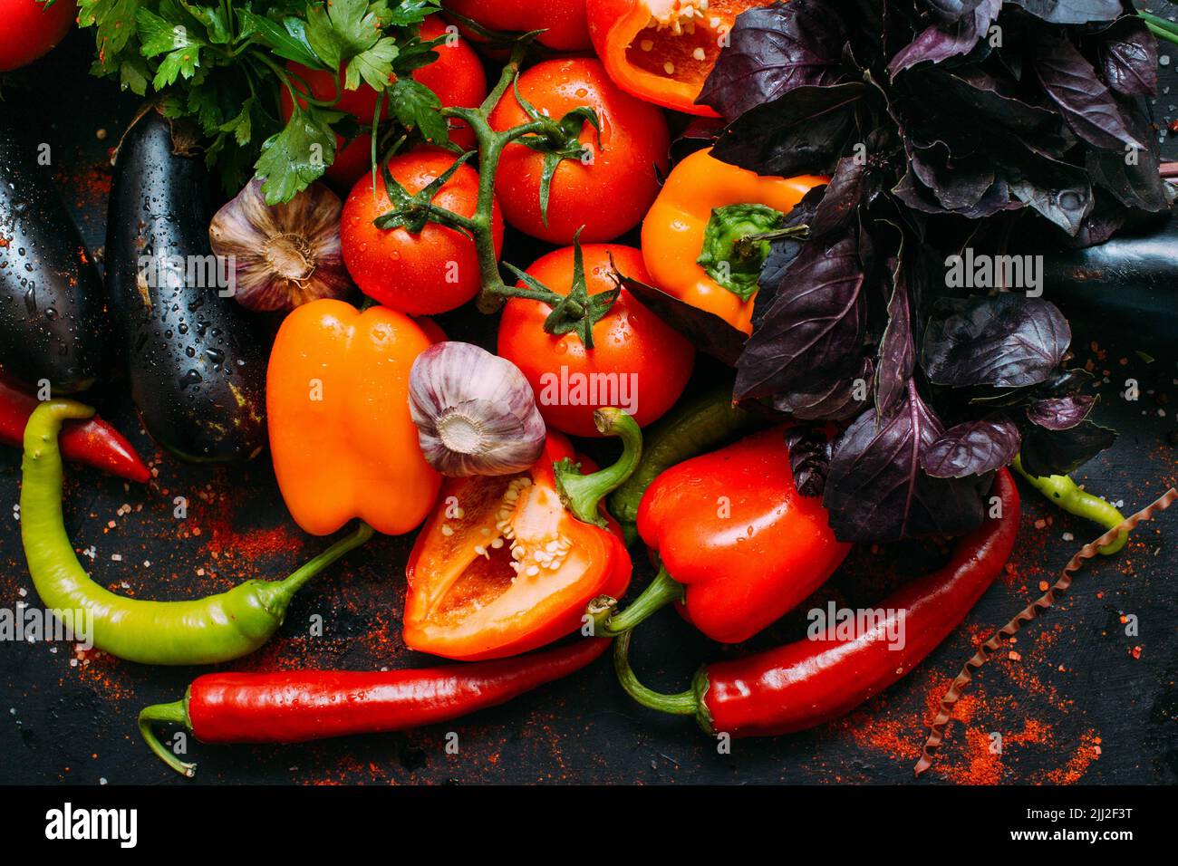 food organic vegetable assortment Stock Photo - Alamy