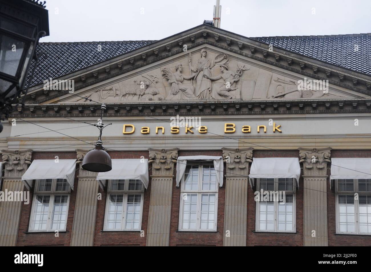 Copenhagen /Denmark/22 July 2022/Danskae bank head office building in ...