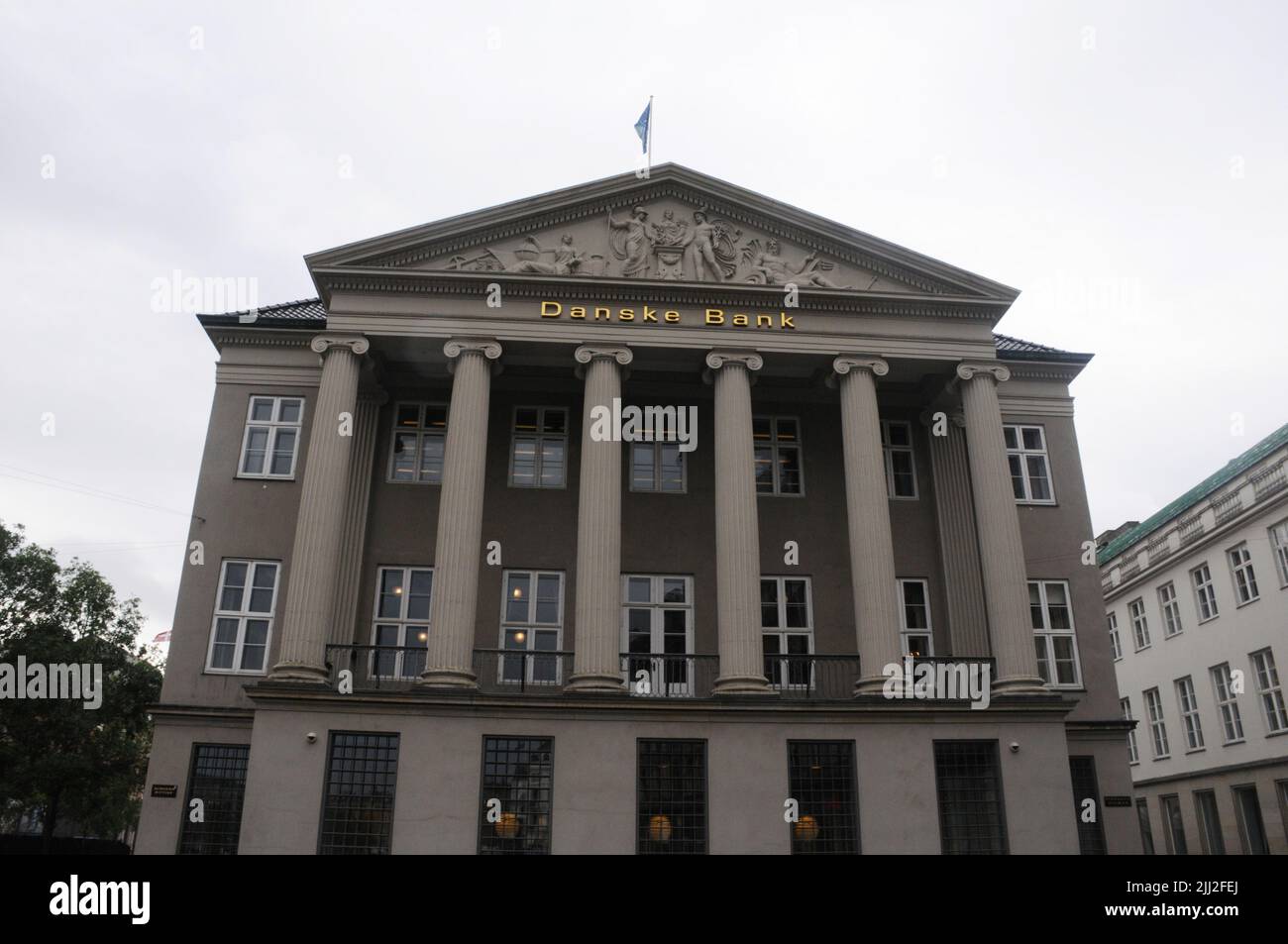 Copenhagen /Denmark/22 July 2022/Danskae bank head office building in ...