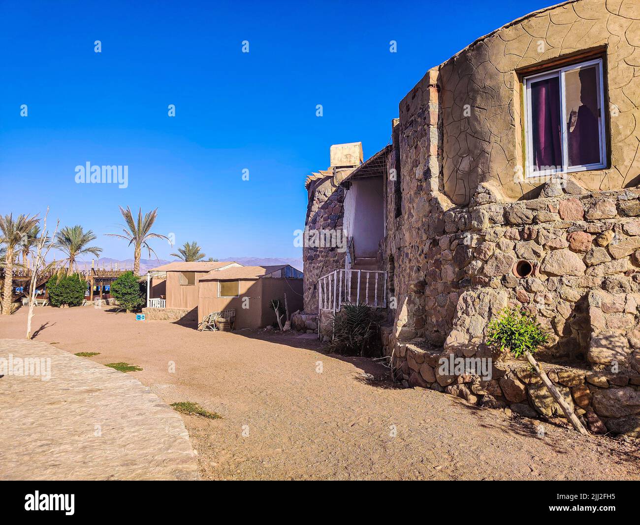 Cottage in a Bedouin Camp on the Sea in Ras Shitan in Oasis in Sinai ...