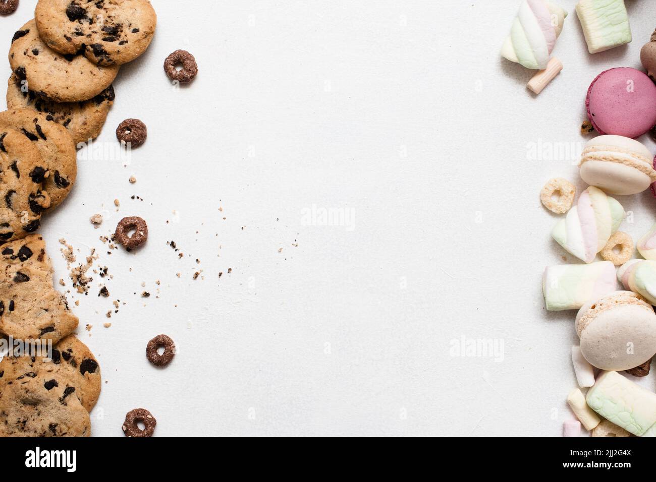 Sweet colorful background with free space Stock Photo - Alamy