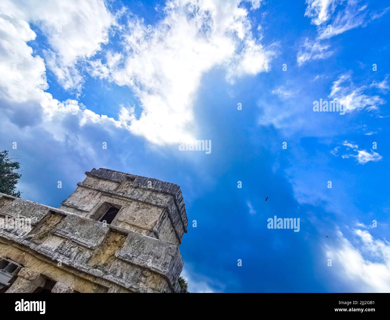 Ancient Tulum ruins Mayan site with temple ruins pyramids and artifacts ...