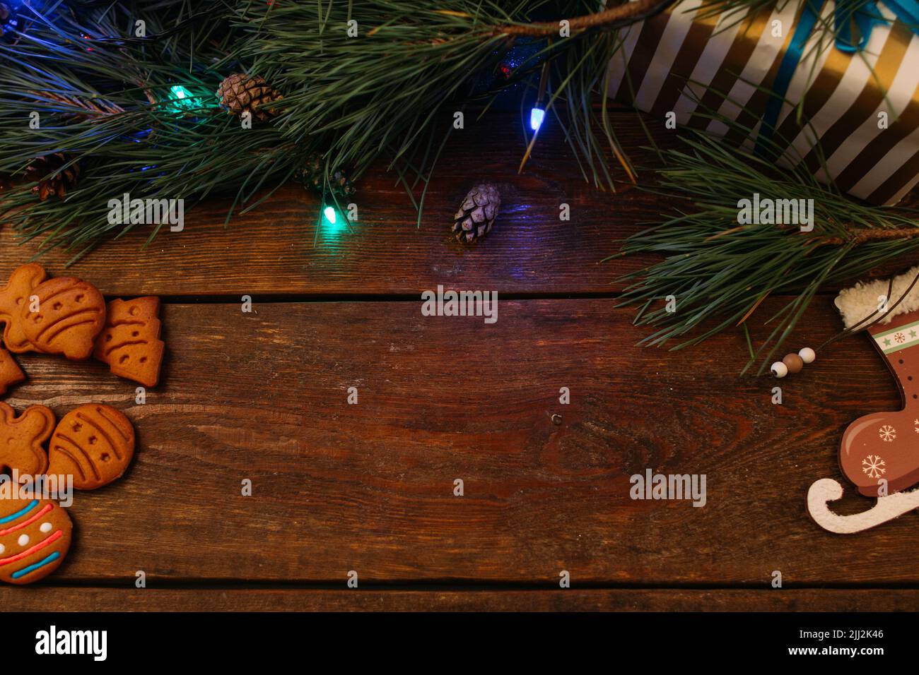 Christmassy decoration background Stock Photo - Alamy