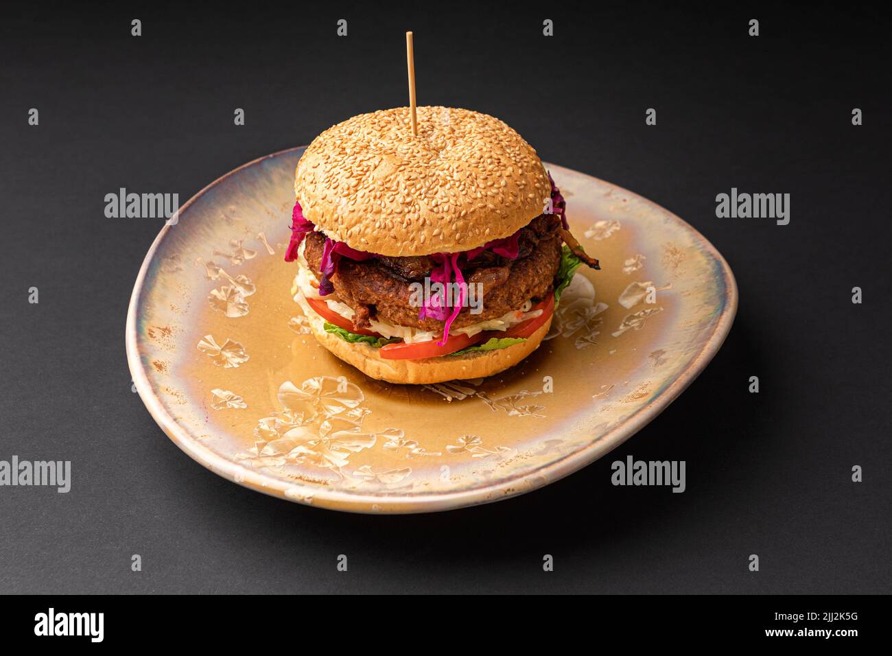 Angus beef burger hi-res stock photography and images - Alamy