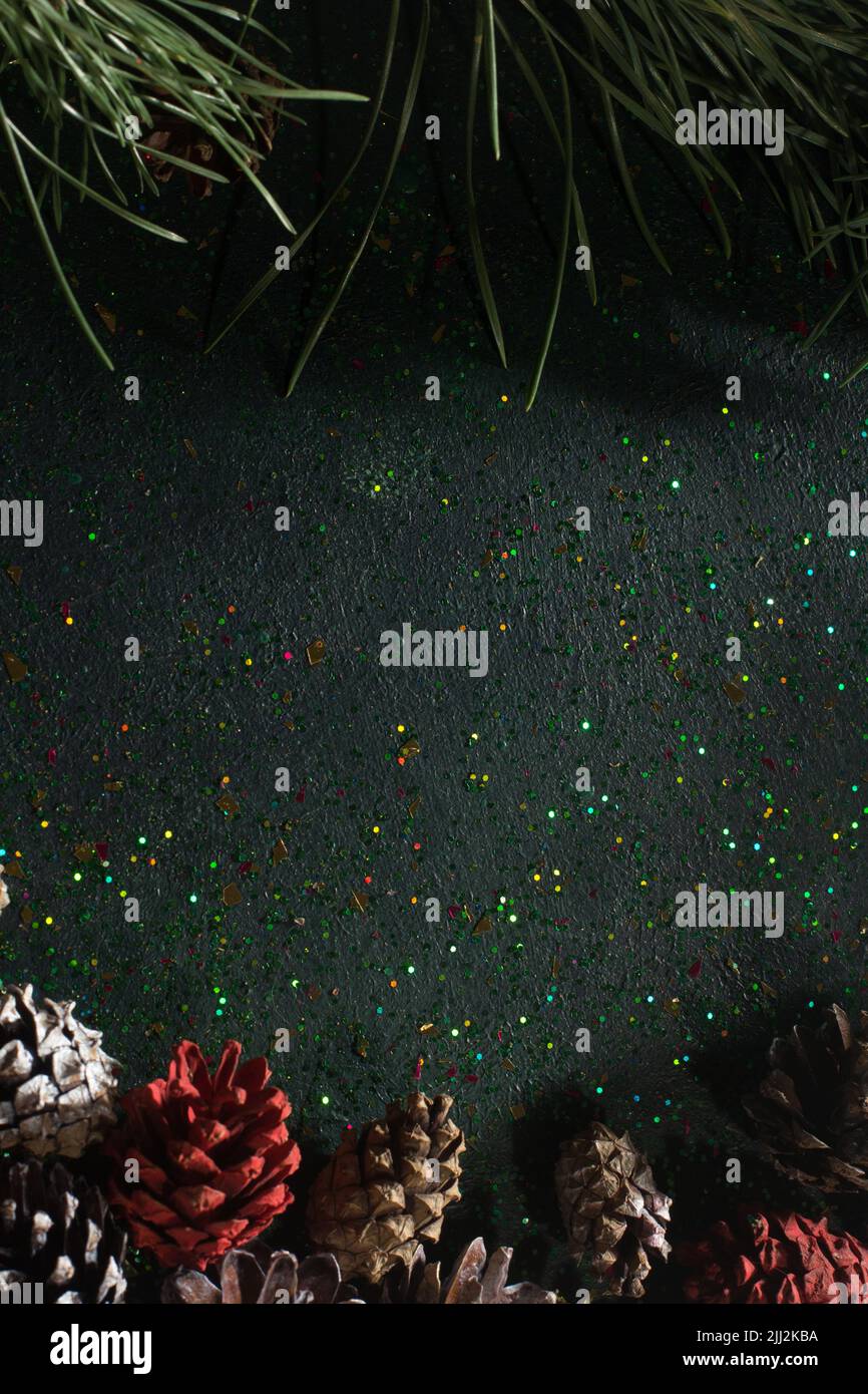Festive backdrop for Christmas gift and greeting Stock Photo - Alamy