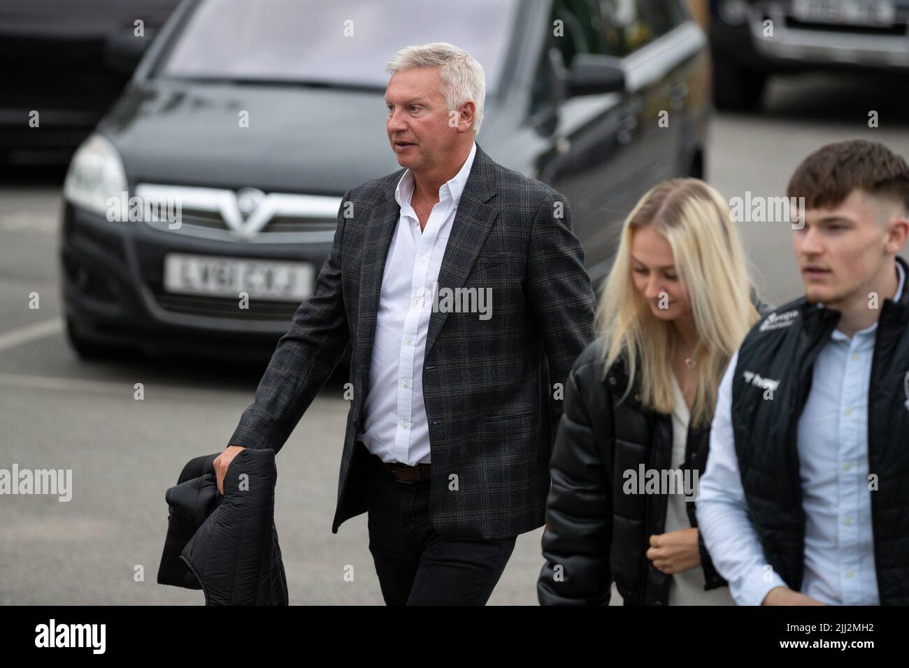 Adam Pearson owner of Hull F.C arrives at The MKM Stadium ahead of ... Adam Pearson owner of Hull F.C arrives at The MKM Stadium ahead of ...