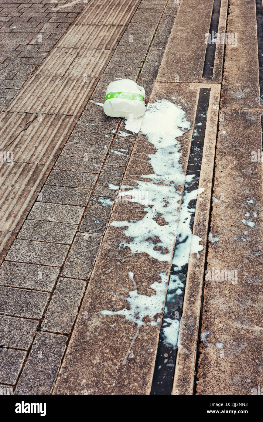 Spilled milk bottle hi-res stock photography and images - Alamy
