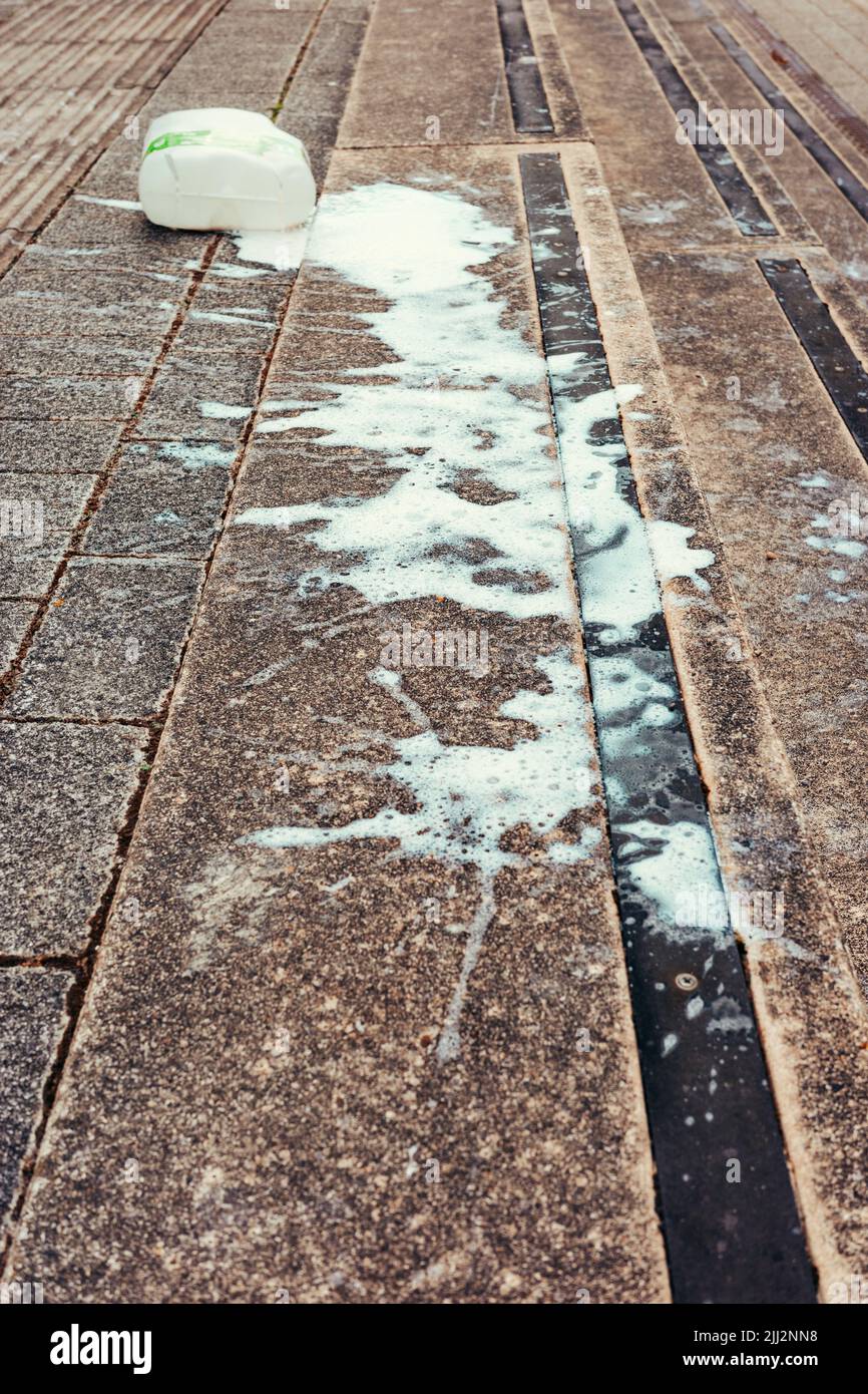 Spilled milk bottle hi-res stock photography and images - Alamy