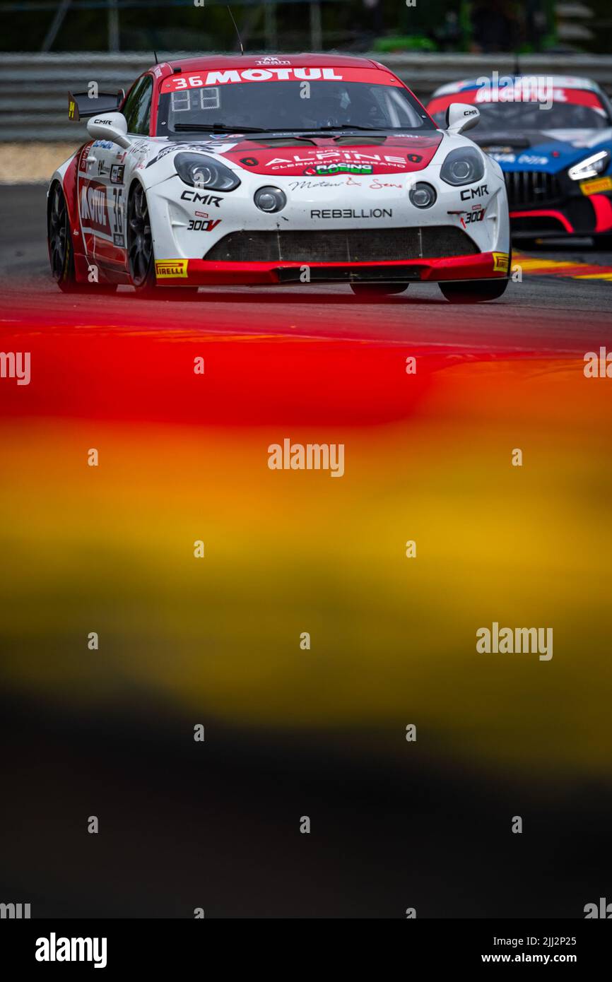 36 PROST Nicolas, SERVOL Rudy, CMR, Alpine A110 GT4, action during the ...