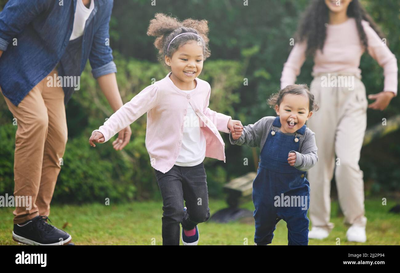 Play is our brains favourite way of learning. two adorable little girls ...