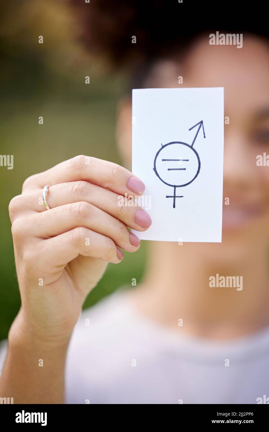 From the equality of rights springs identity. a unrecognizable woman ...