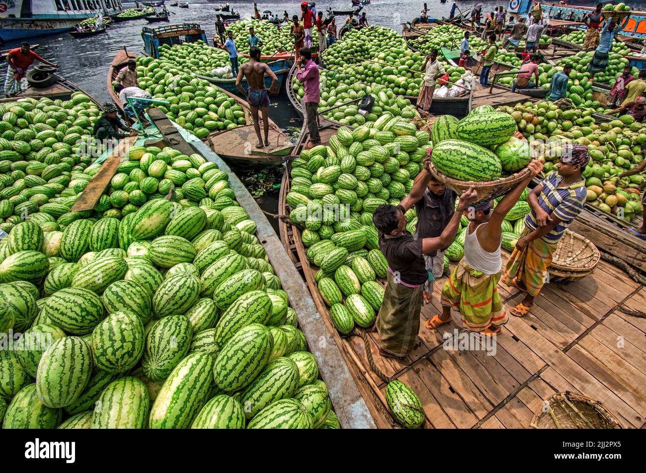 Watermelon wholesale market in Bangladesh Stock Photo - Alamy