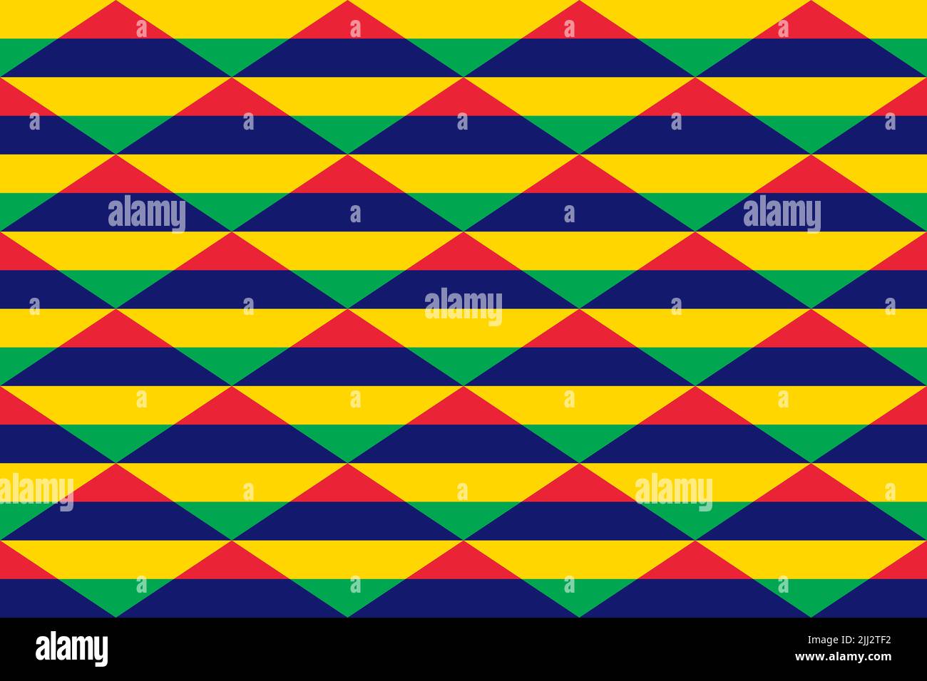 Geometric pattern in the colors of the national flag of Mauritius. The ...
