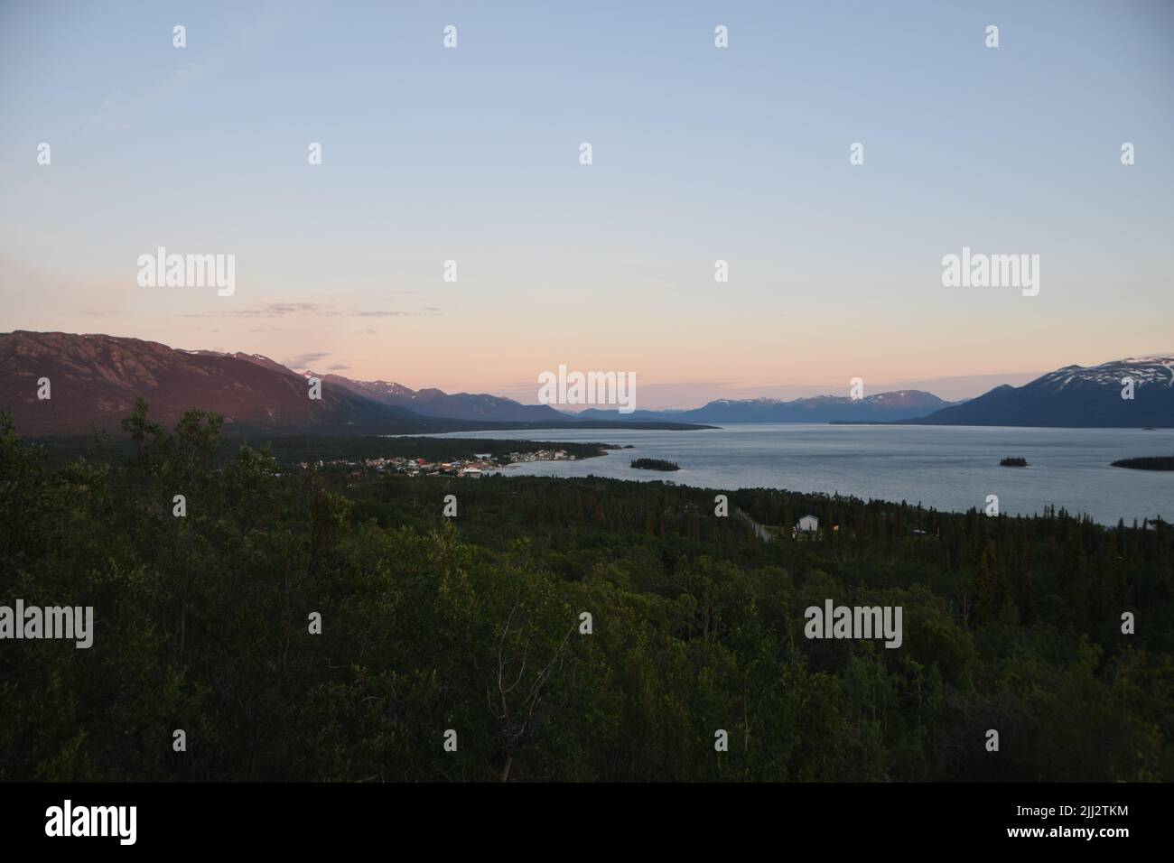 Lake and Mountains in Atlin, BC, Canada Stock Photo - Alamy