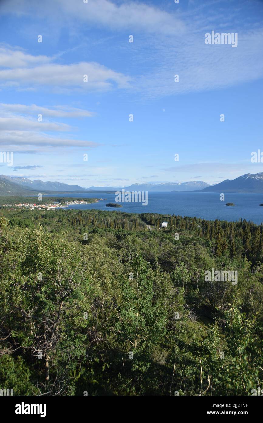 Lake and Mountains in Atlin, BC, Canada Stock Photo - Alamy