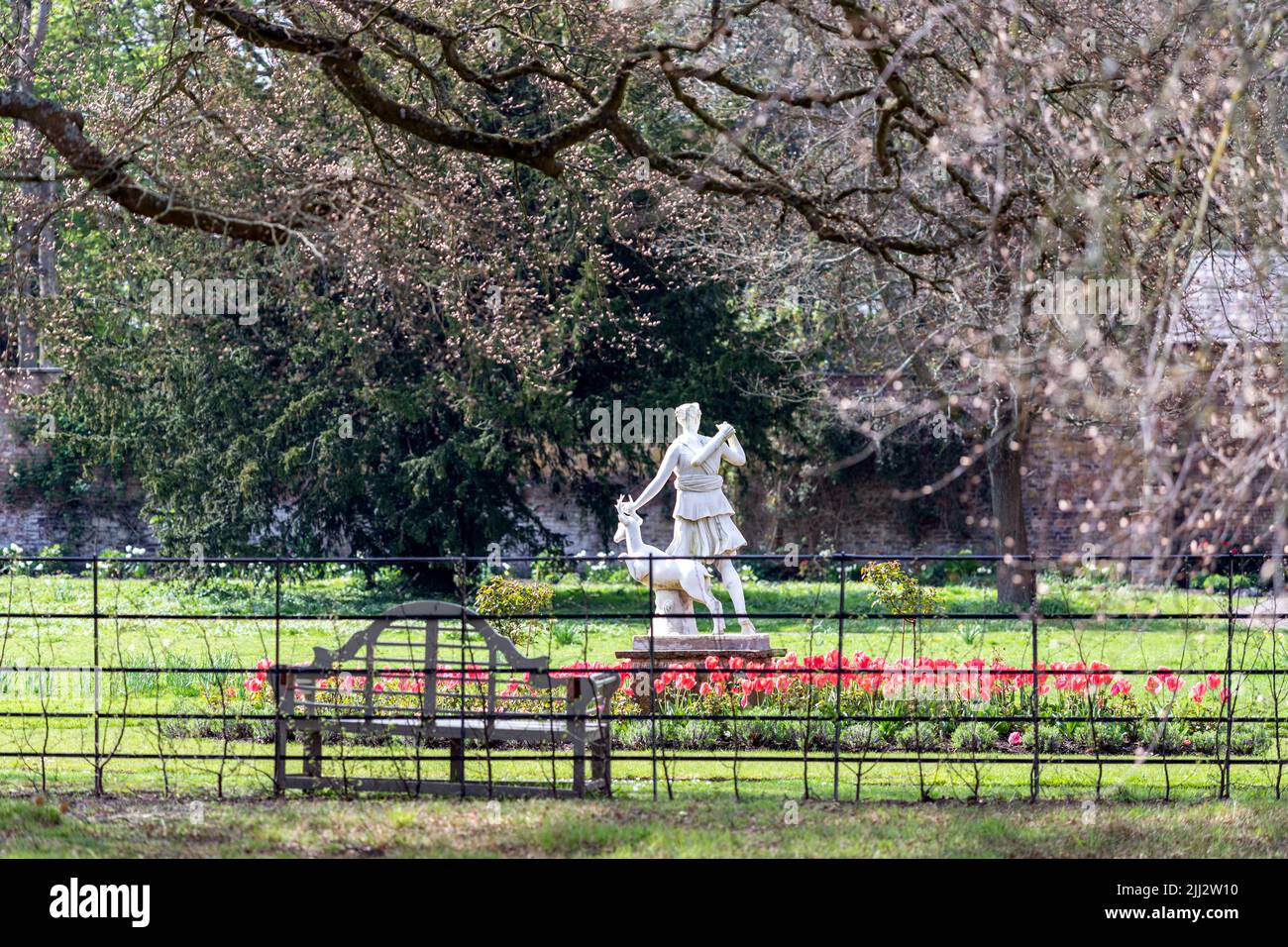 Garden in Lytham Hall, 18th-century Georgian country house , Lytham St ...