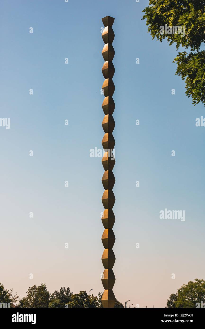 The Endless Column (Column of Infinite or Coloana Infinitului) made by ...
