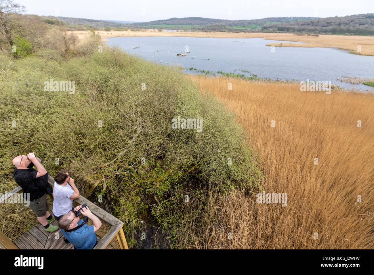 People in an elevated viewing platform known as the 'Skytower ...