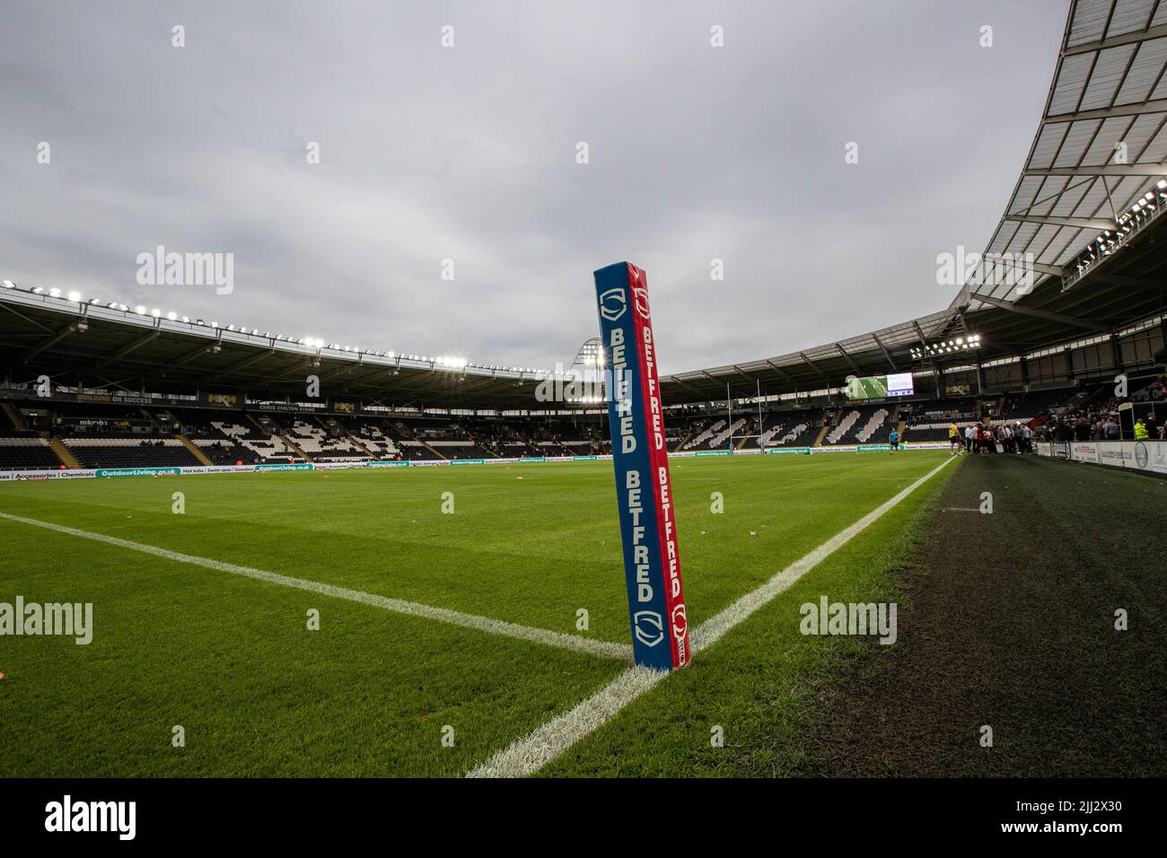 General view inside The MKM Stadium ahead of tonight's game Stock Photo ...