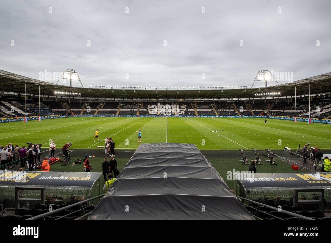 General view inside The MKM Stadium ahead of tonight's game Stock Photo ...
