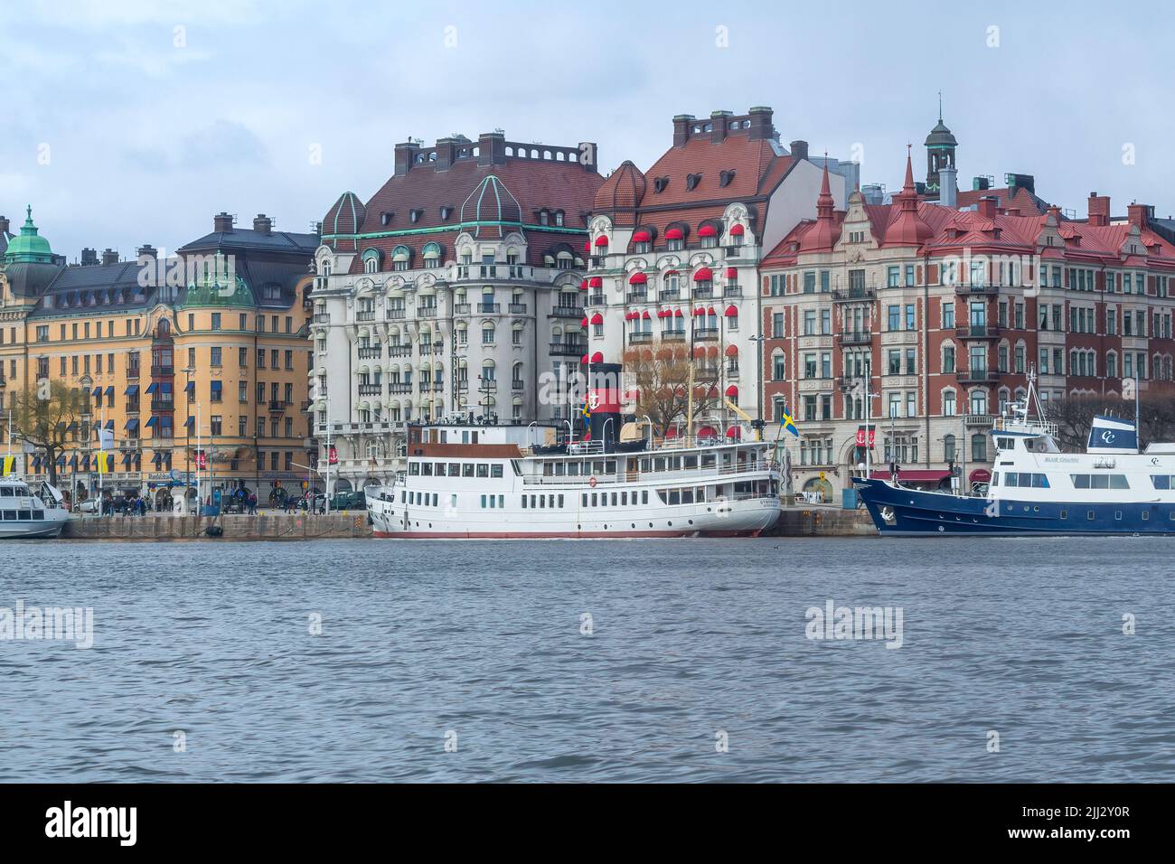Stockholm, Sweden - 04.16.2017: Beautiful big old houses of Ostermalm ...