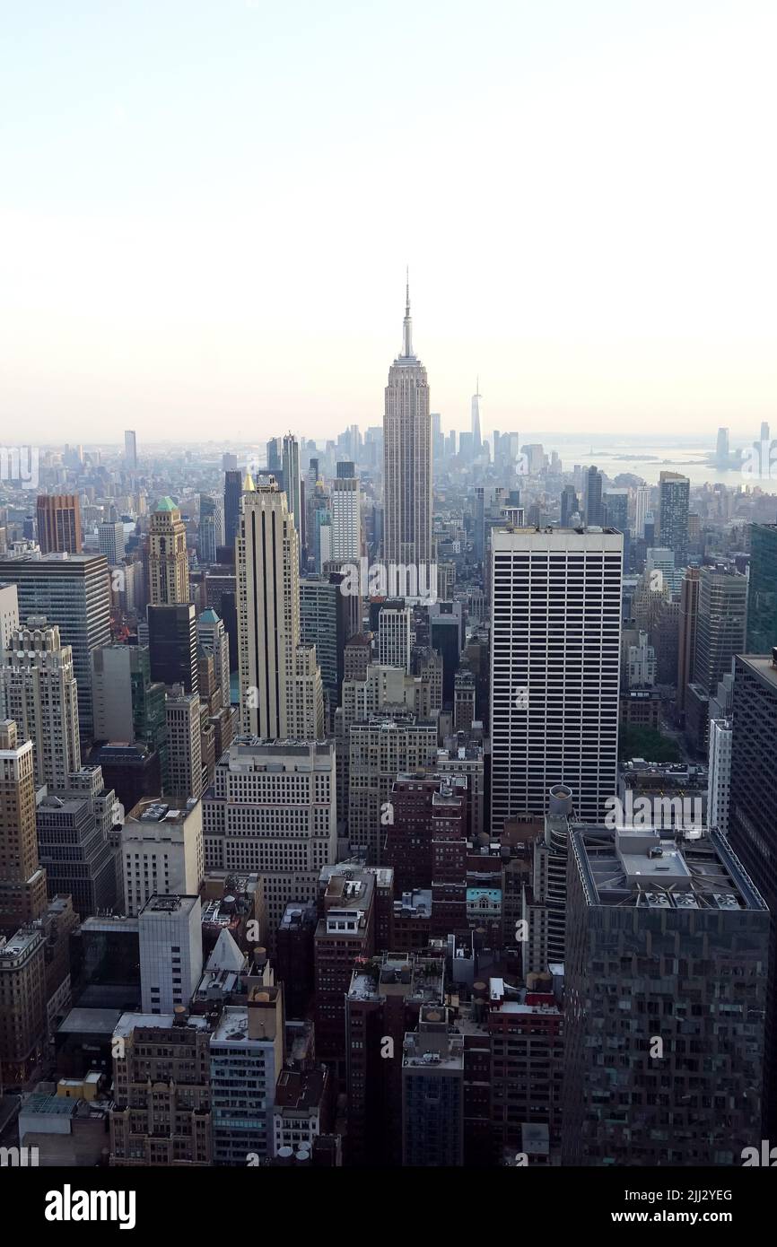 Panoramic view, Top of the Rock, 30 Rockefeller Plaza, Rockefeller ...
