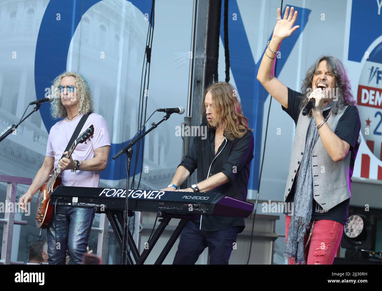 July 22, 2022, New York, New York, USA: Guitarist BRUCE WATSON, JEFF ...