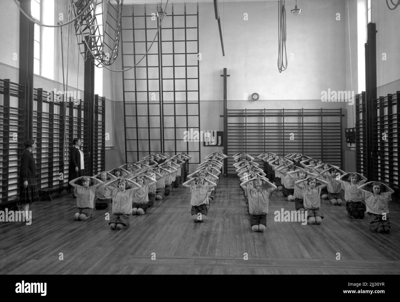 Engelbrektsskolan, Gymnastics Hall Stock Photo - Alamy