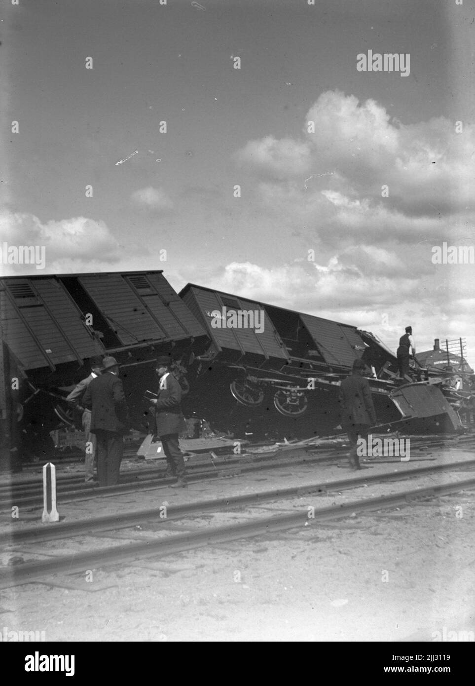 Disaster train archive Black and White Stock Photos & Images - Alamy
