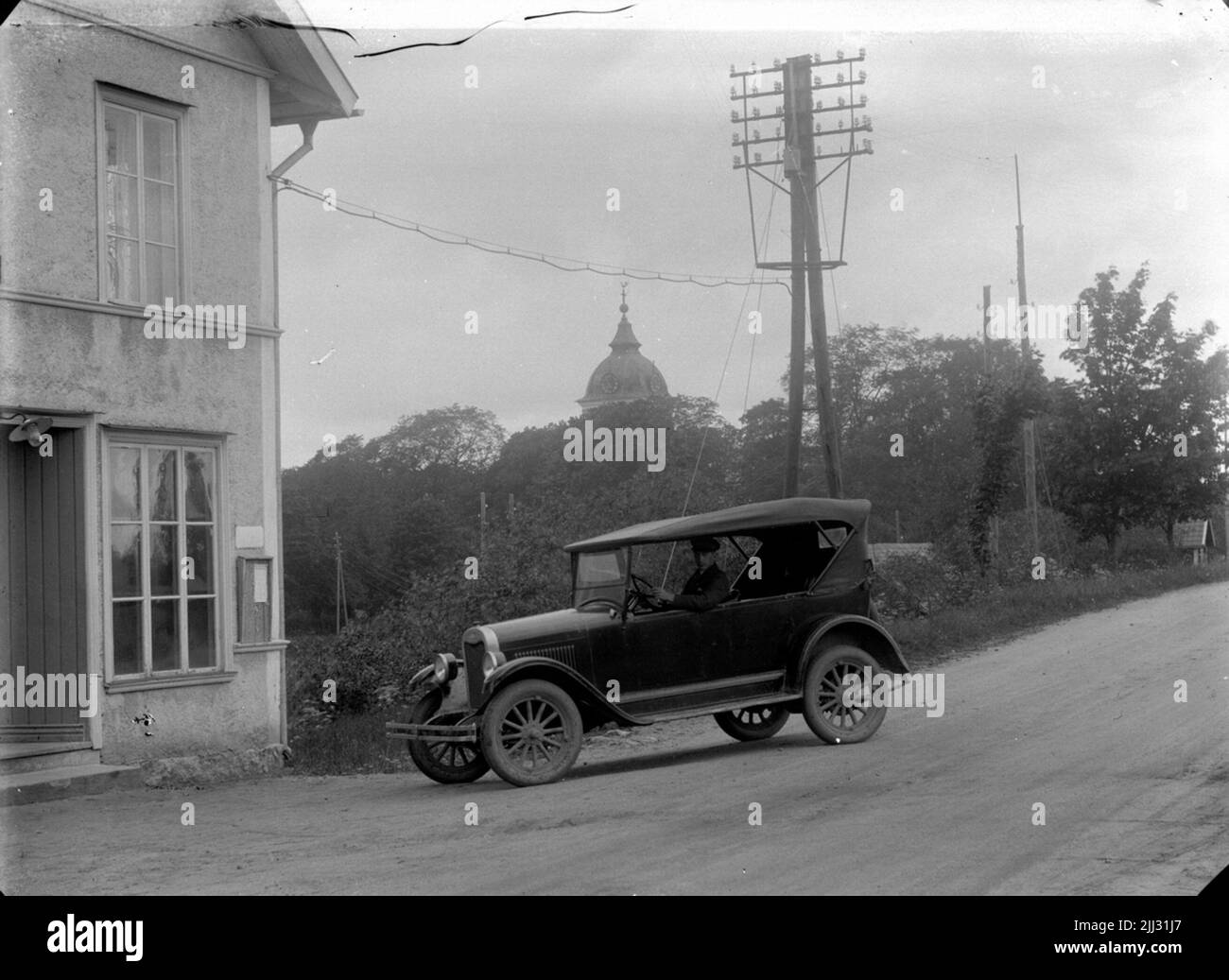 Front wheel car in Black and White Stock Photos & Images - Alamy