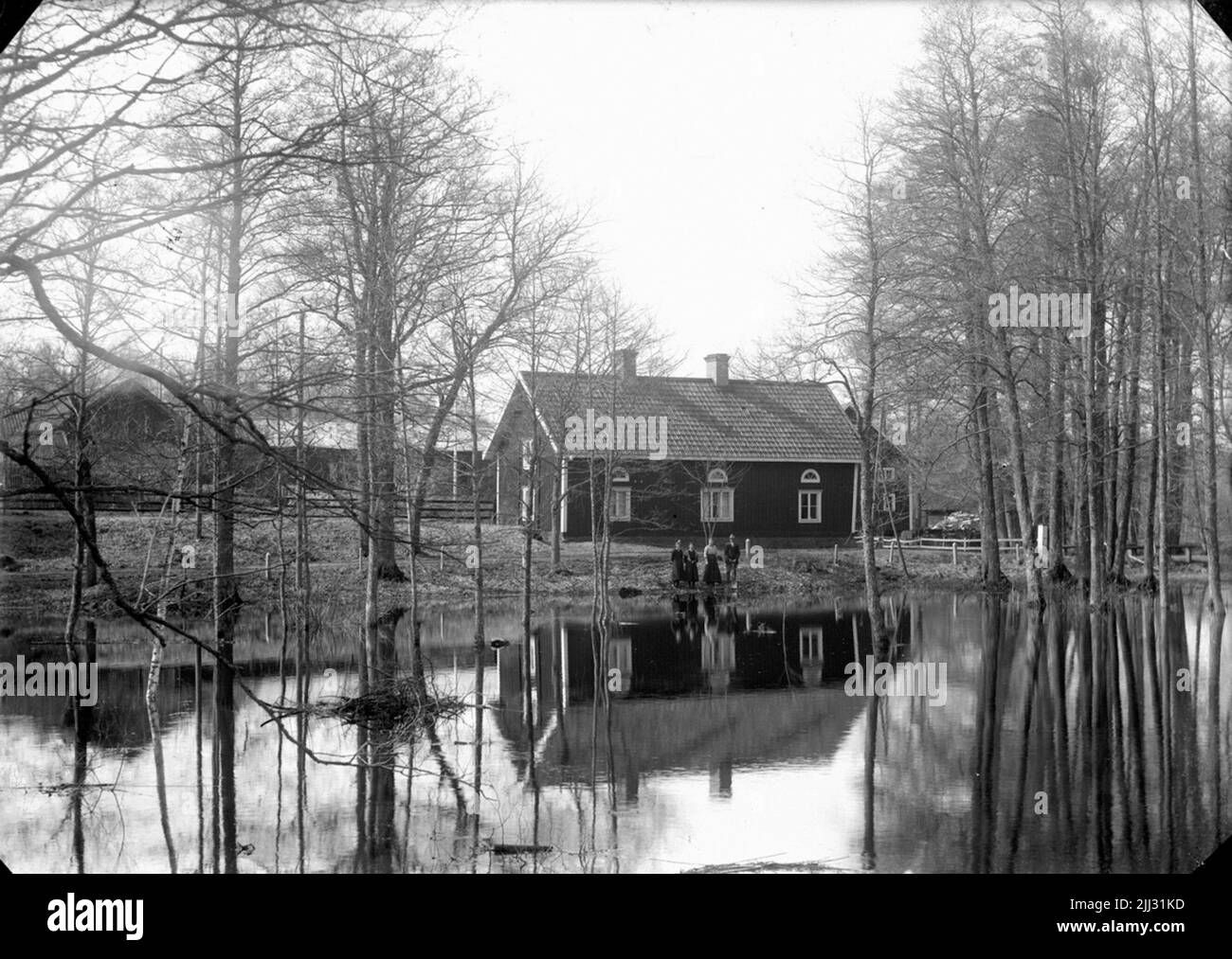 Residential setting background Black and White Stock Photos & Images ...
