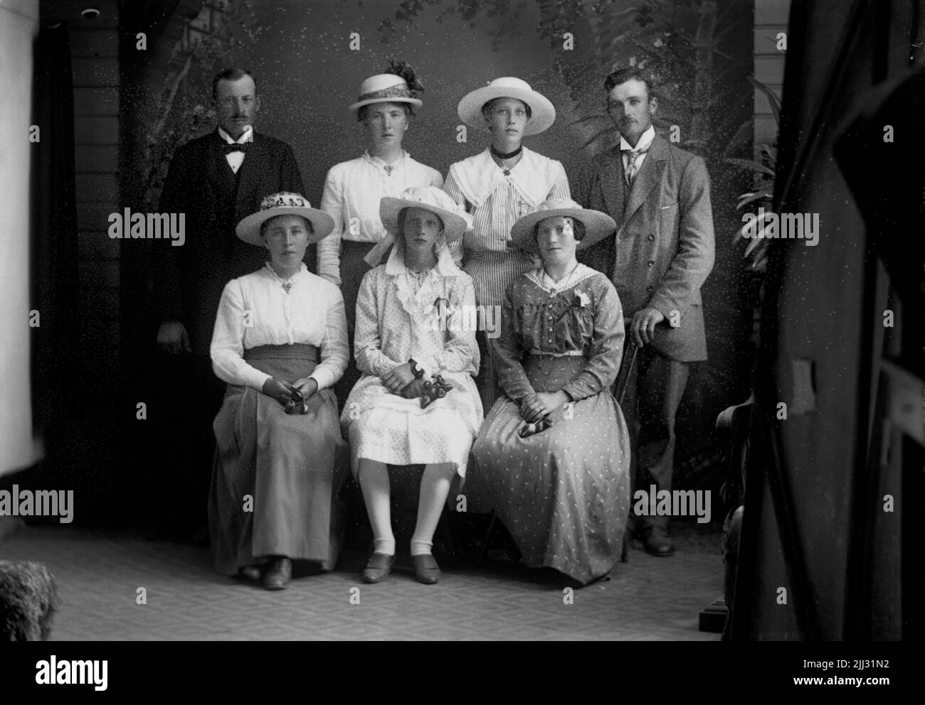 Group picture, seven people Stock Photo - Alamy