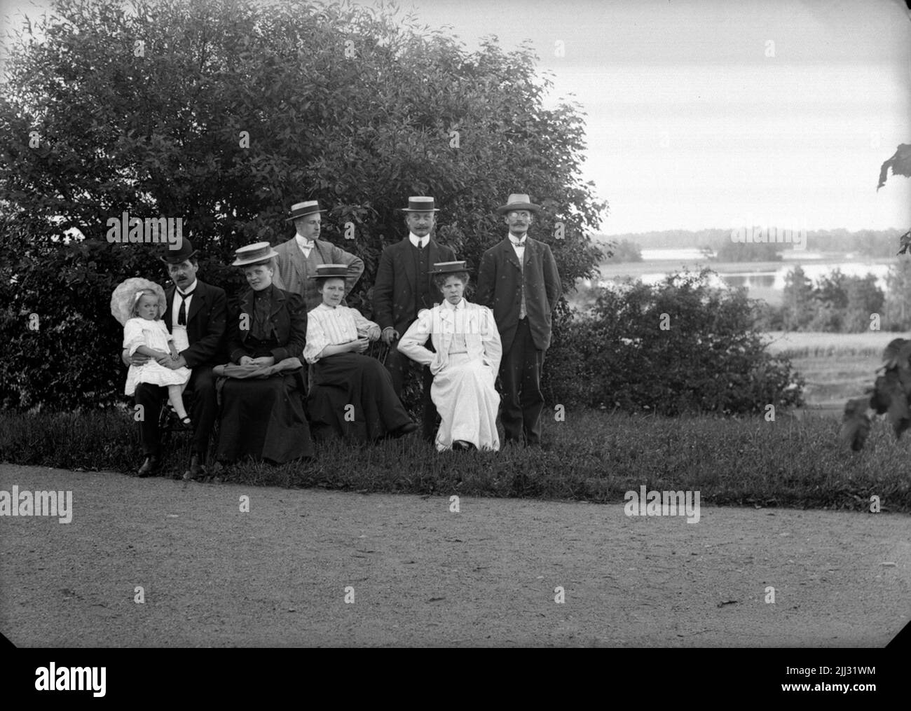 Group picture eight people Stock Photo - Alamy