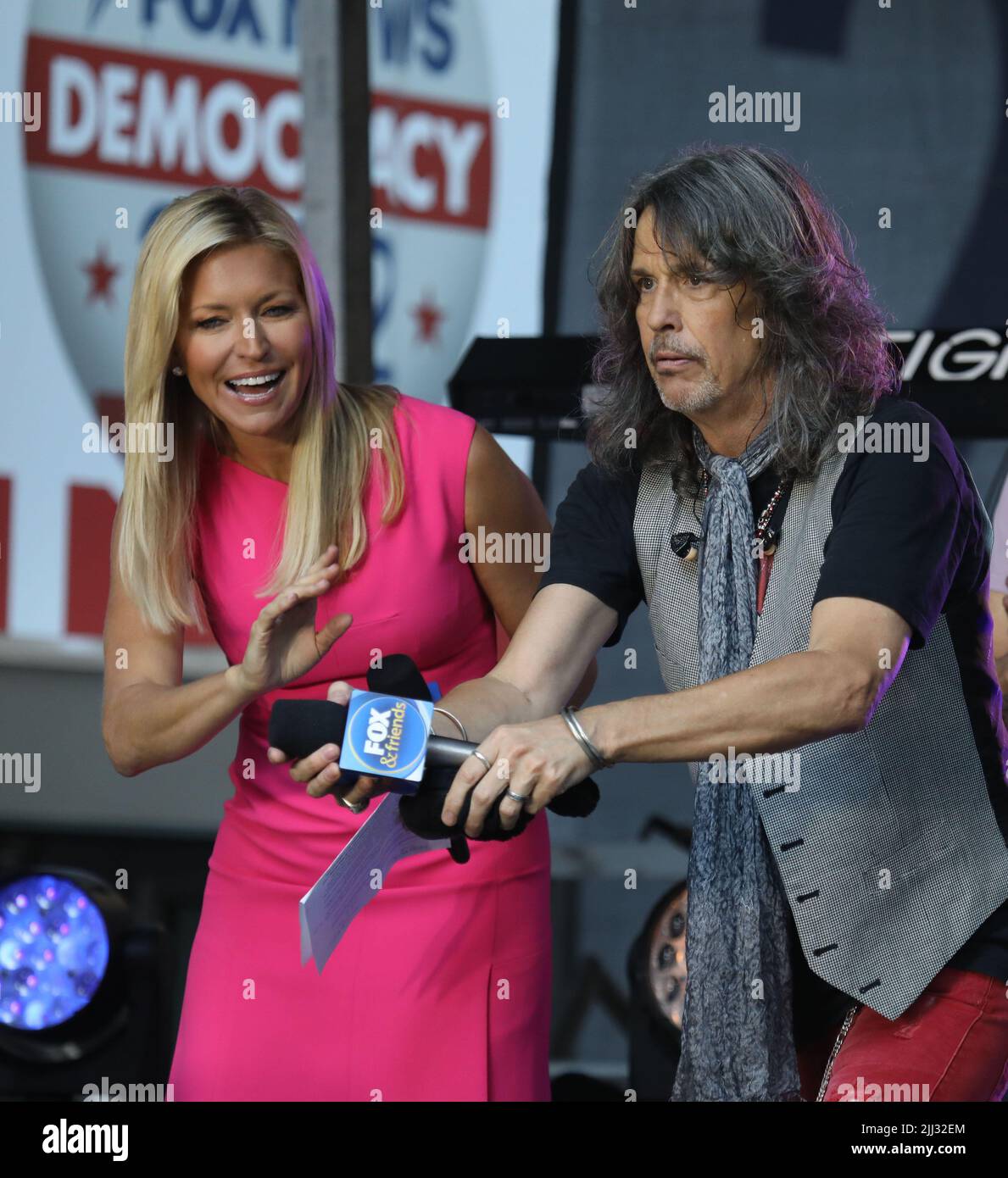 July 22, 2022, New York, New York, USA: Fox co-host AINSLEY EARHARDT ...