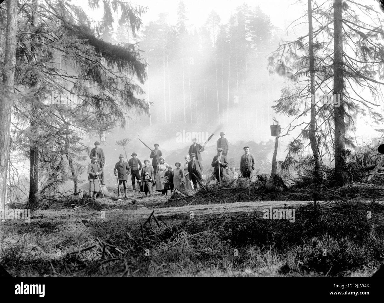 Fire service workers Black and White Stock Photos & Images - Alamy