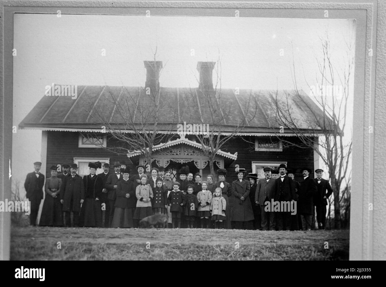 Residential setting background Black and White Stock Photos & Images ...