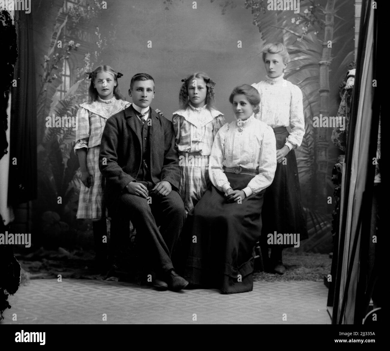 Group picture five people Stock Photo - Alamy