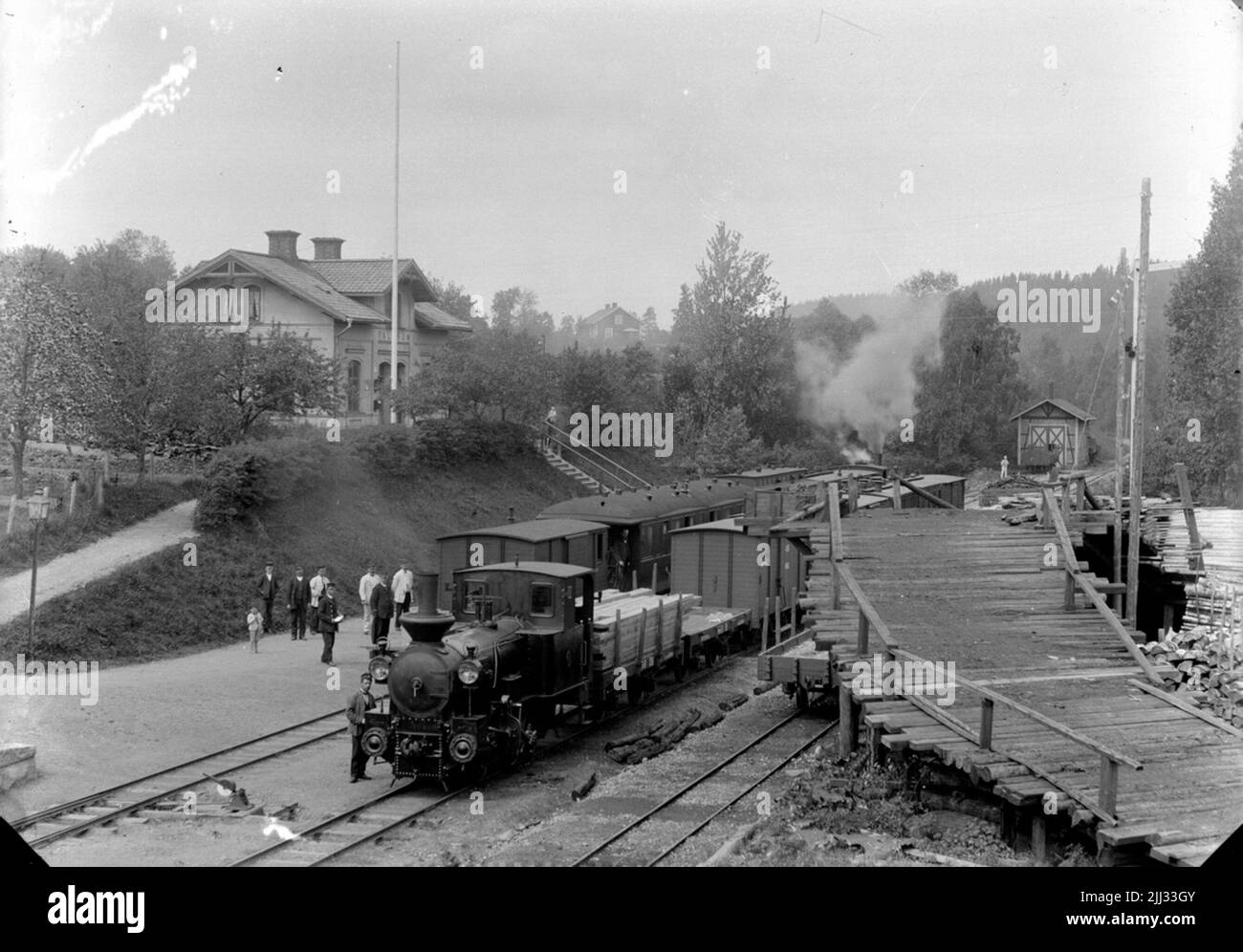 Falerum Railway Station, Stationshuset, Railway, Train.västervik ...