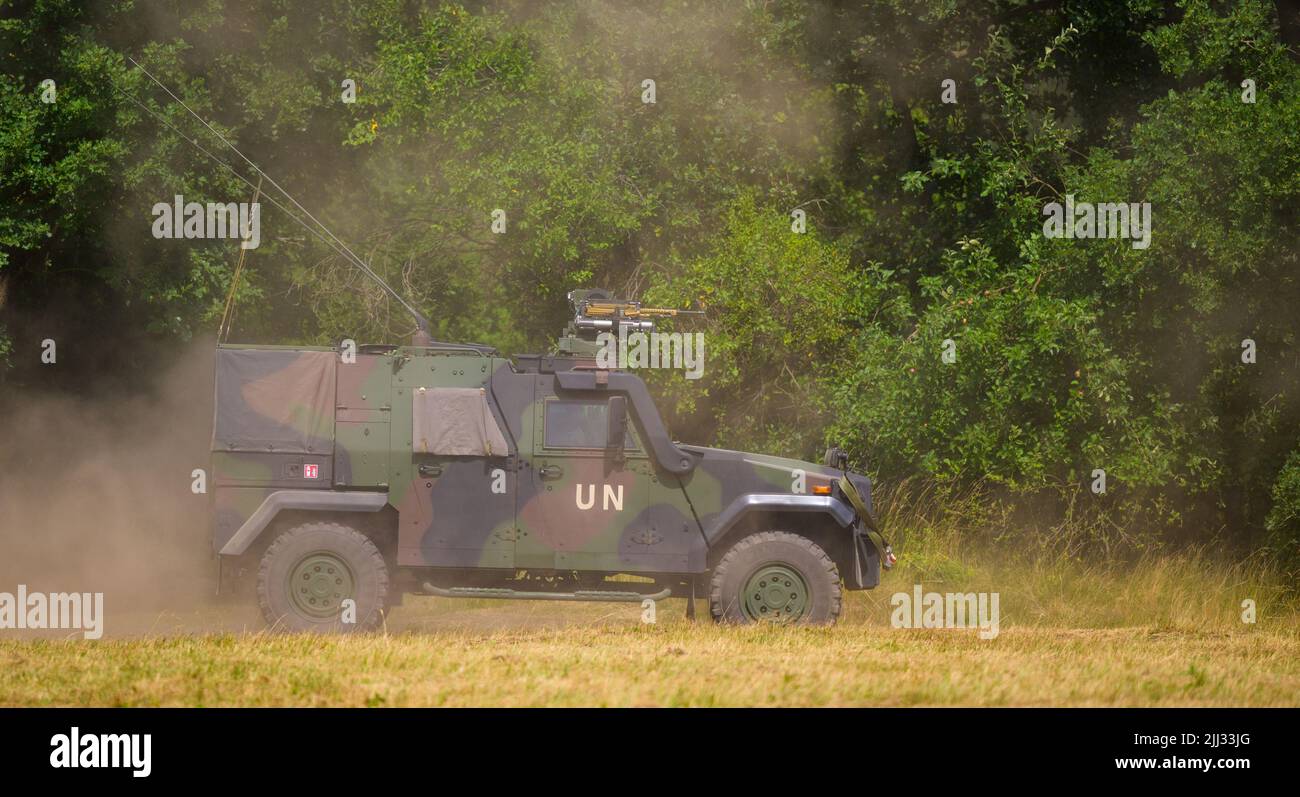 13 July 2022, Lower Saxony, Lüneburg: An Eagle IV command and control ...