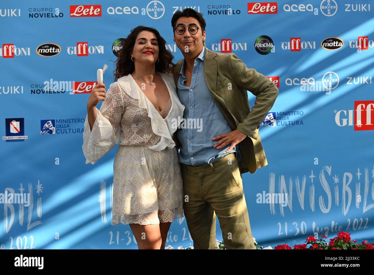 GIFFONI VALLE PIANA, ITALY - JULY 22: Annandrea Vitrano and Claudio ...