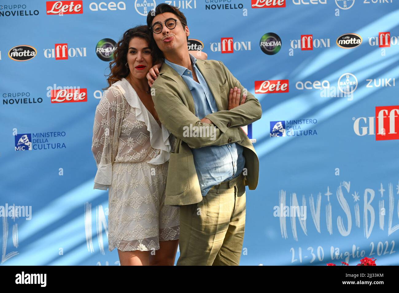 GIFFONI VALLE PIANA, ITALY - JULY 22: Annandrea Vitrano and Claudio ...